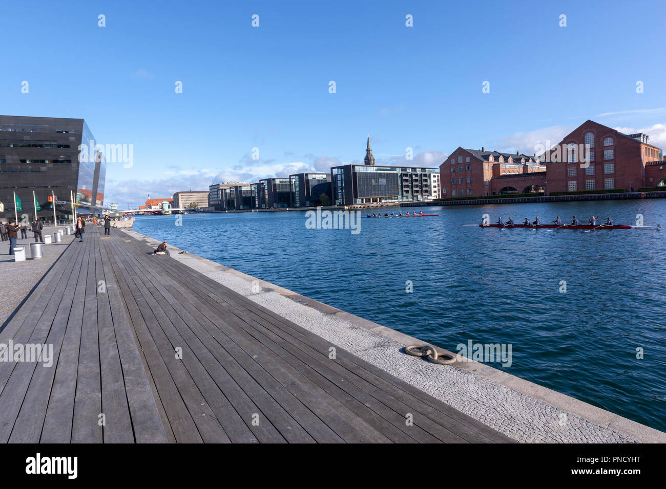 Søren Kierkegaards Plads with the Royal Danish Library, The Black ...