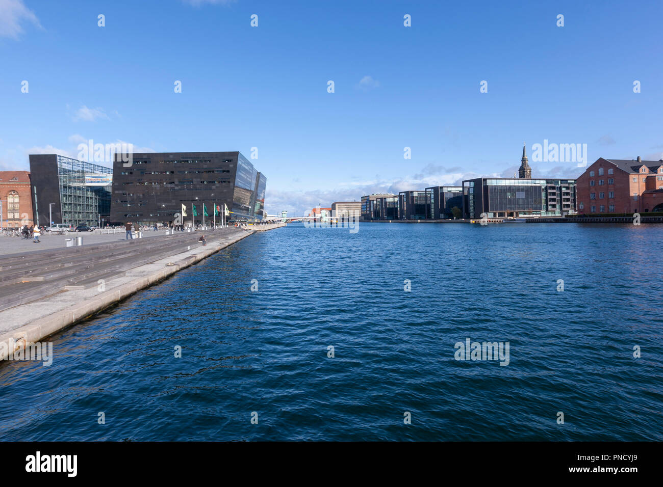Søren Kierkegaards Plads with the Royal Danish Library, The Black ...