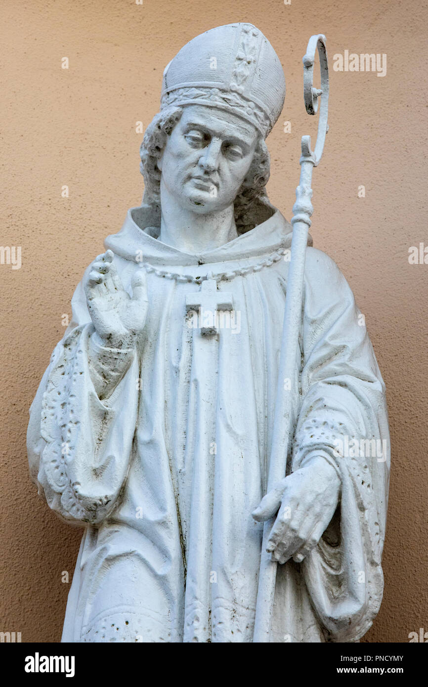 Religious Sculpture on the exterior of the Franciscan Friary Church in ...