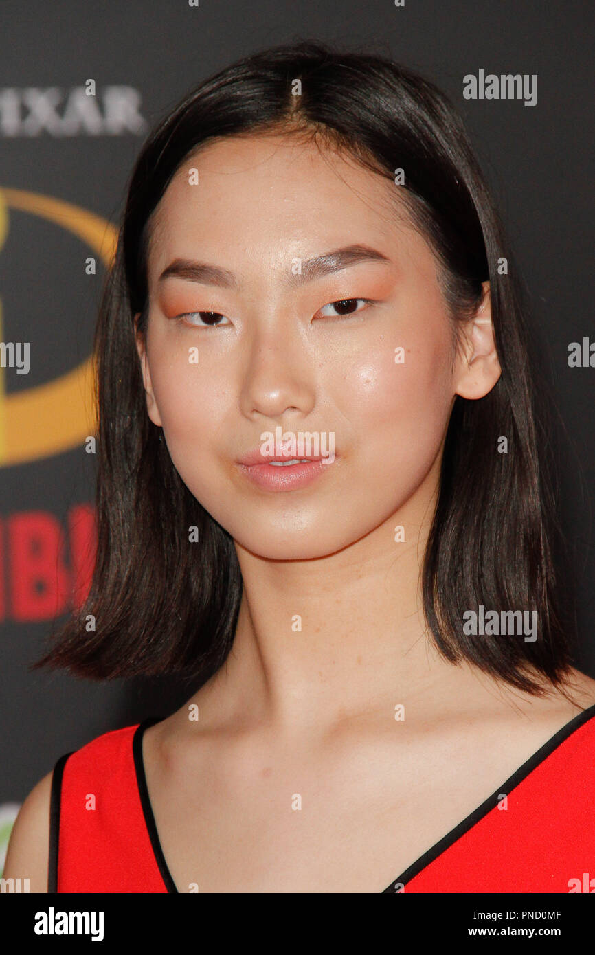 Madison Hu at the World Premiere of Disney/Pixars' "Incredibles 2" held ...