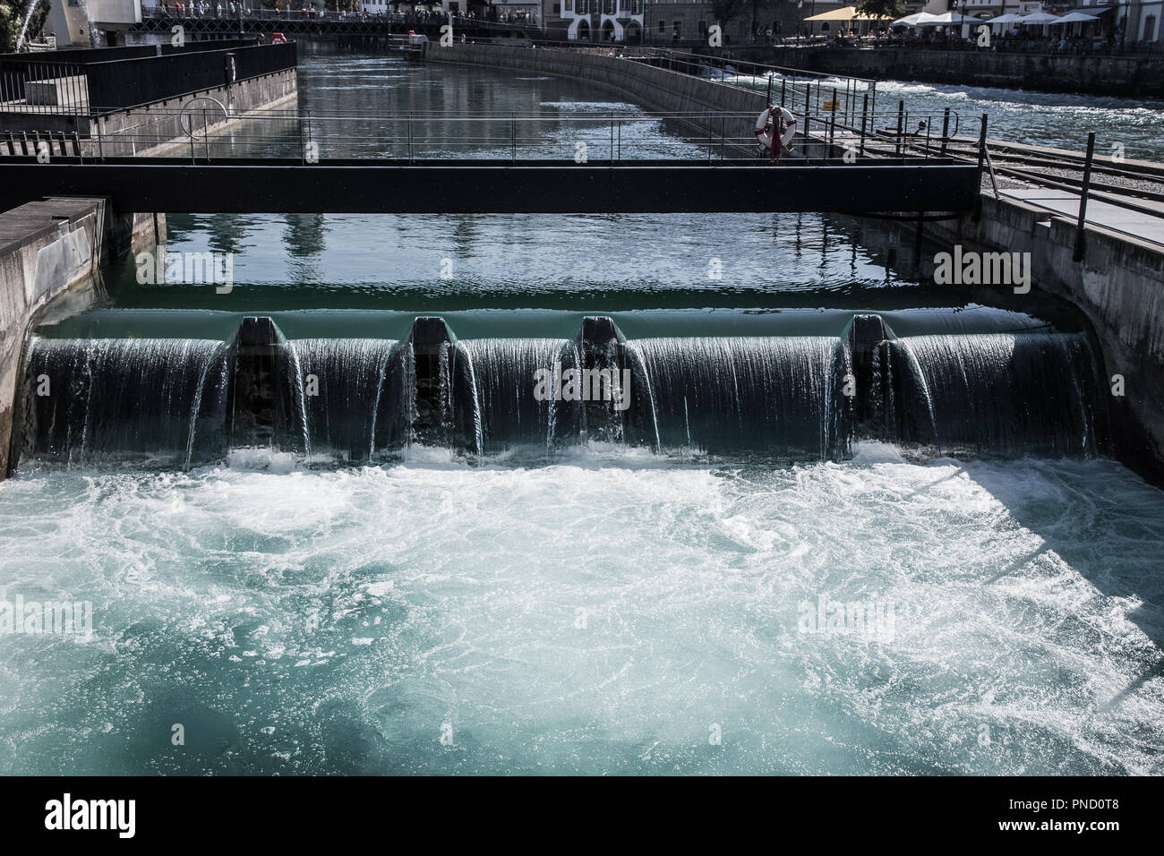 Power plant in lucerne downtown Stock Photo - Alamy