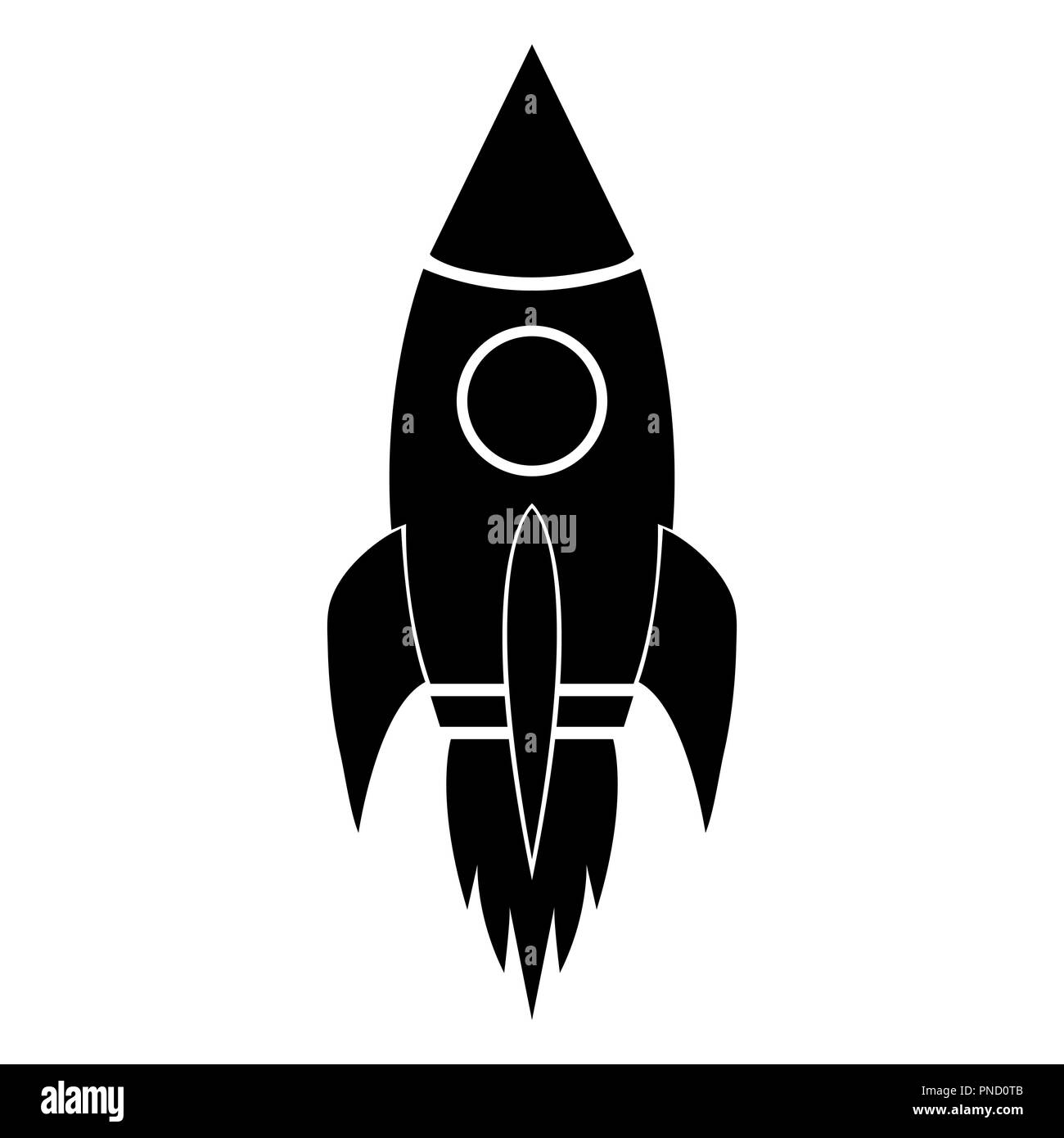 Rocket ship Black and White Stock Photos & Images - Alamy