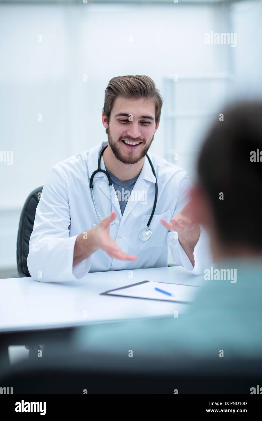 closeup.the doctor advising his patient Stock Photo - Alamy