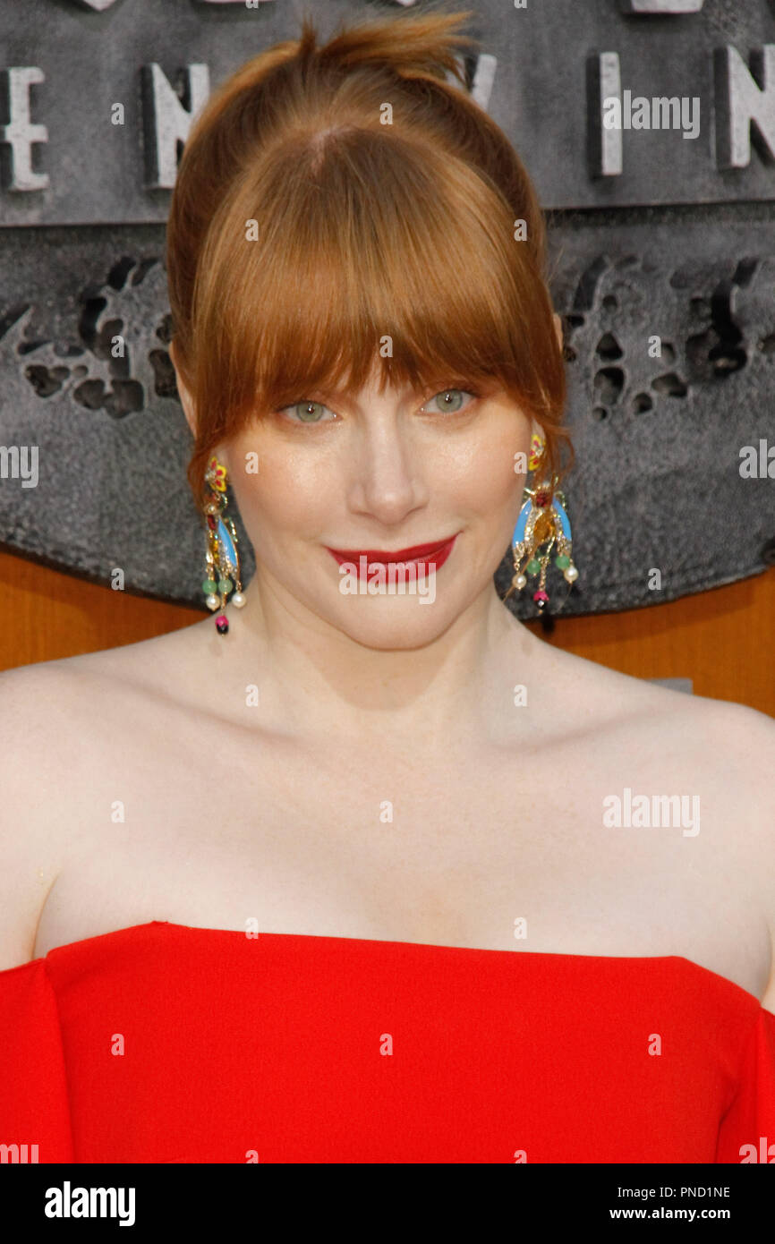 Bryce Dallas Howard at the Premiere of Universal Pictures' "Jurassic ...
