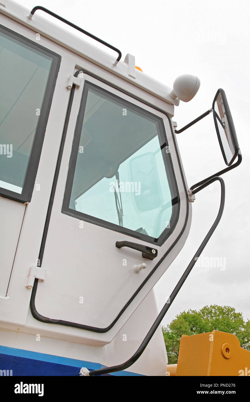 Construction Machinery Vehicle Equipment Control Cabin Stock Photo - Alamy