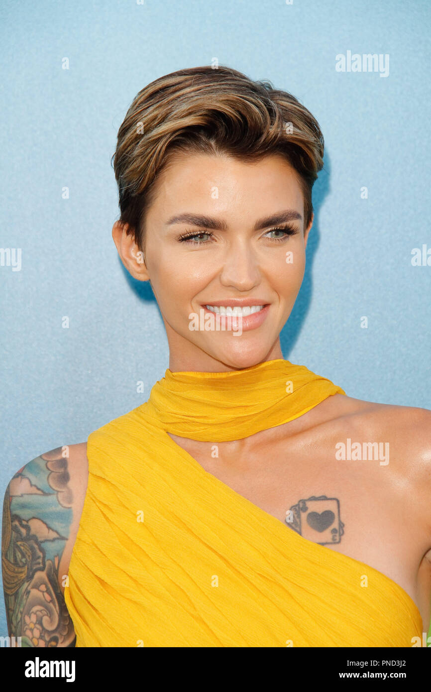 Ruby Rose at the Premiere of Warner Bros' "The Meg" held at the TCL ...