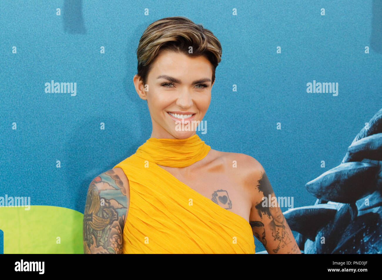 Ruby Rose at the Premiere of Warner Bros' "The Meg" held at the TCL ...