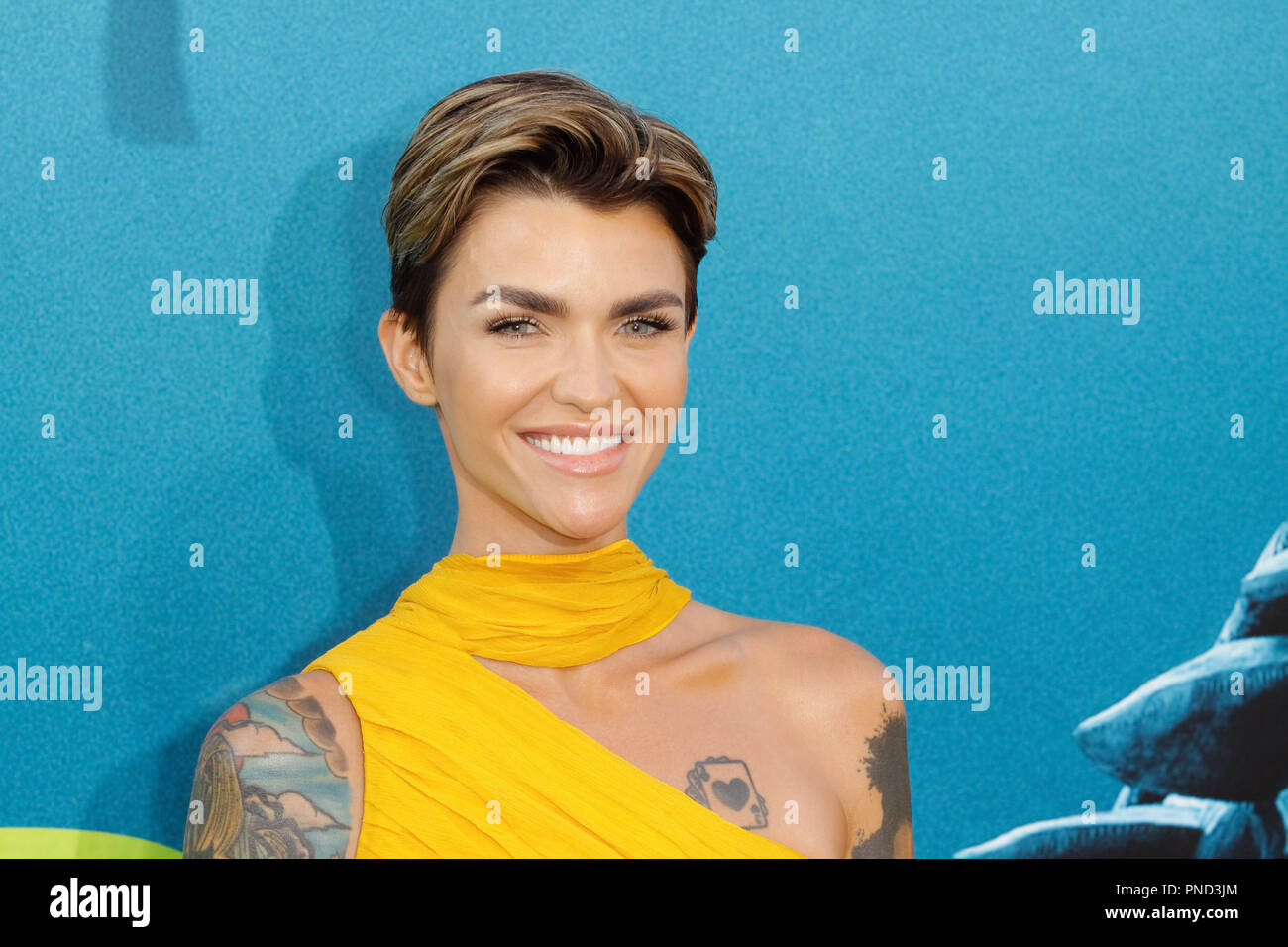 Ruby Rose at the Premiere of Warner Bros' "The Meg" held at the TCL ...