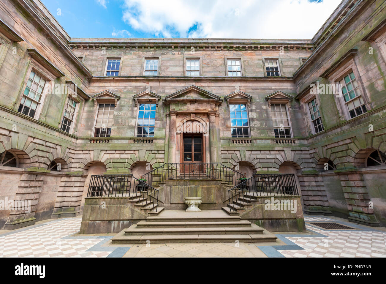 Court yard at Lyme Hall historic English Stately Home and park in ...