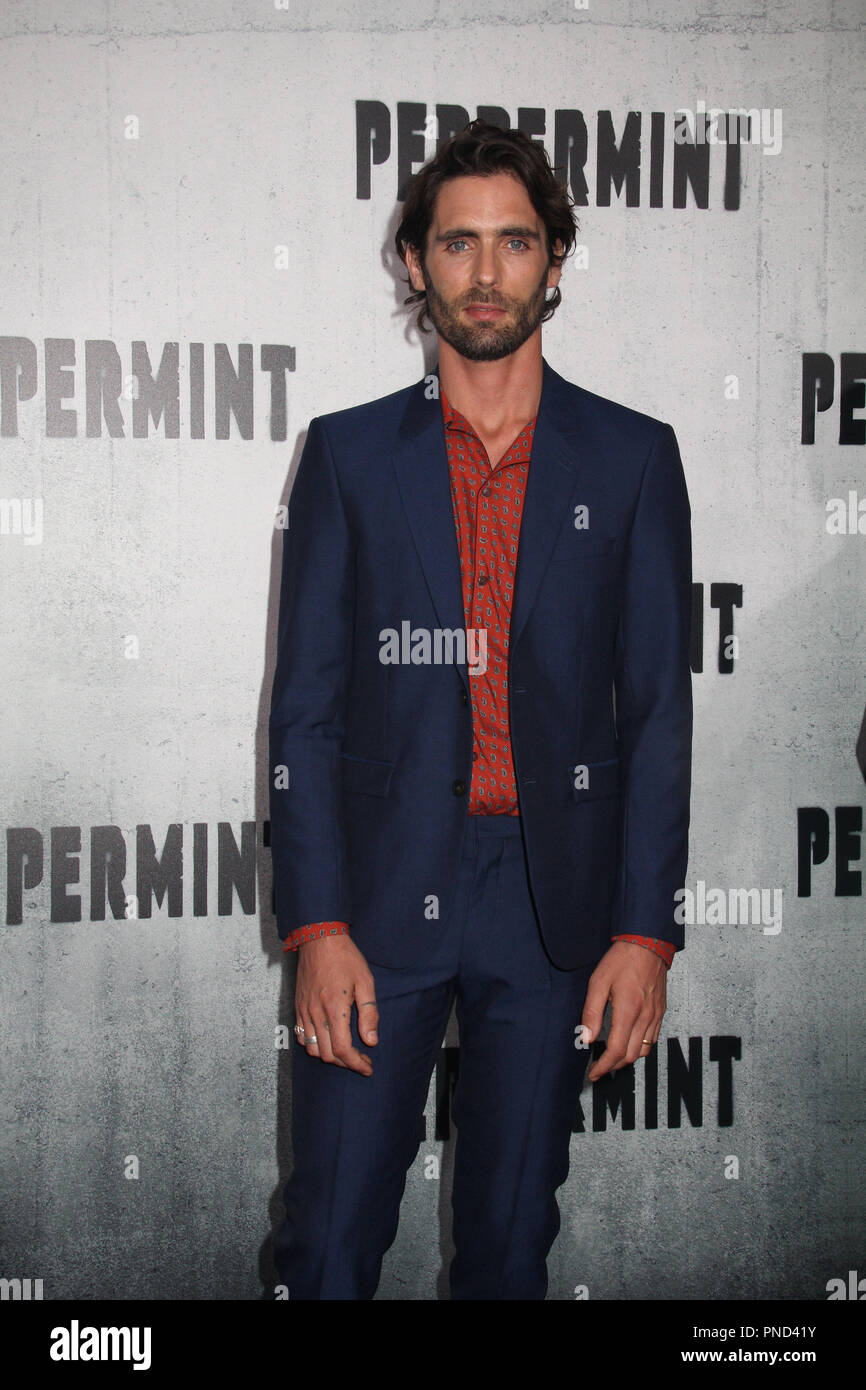 Tyson Ritter 08/28/2018 The World Premiere of "Peppermint" held at the ...