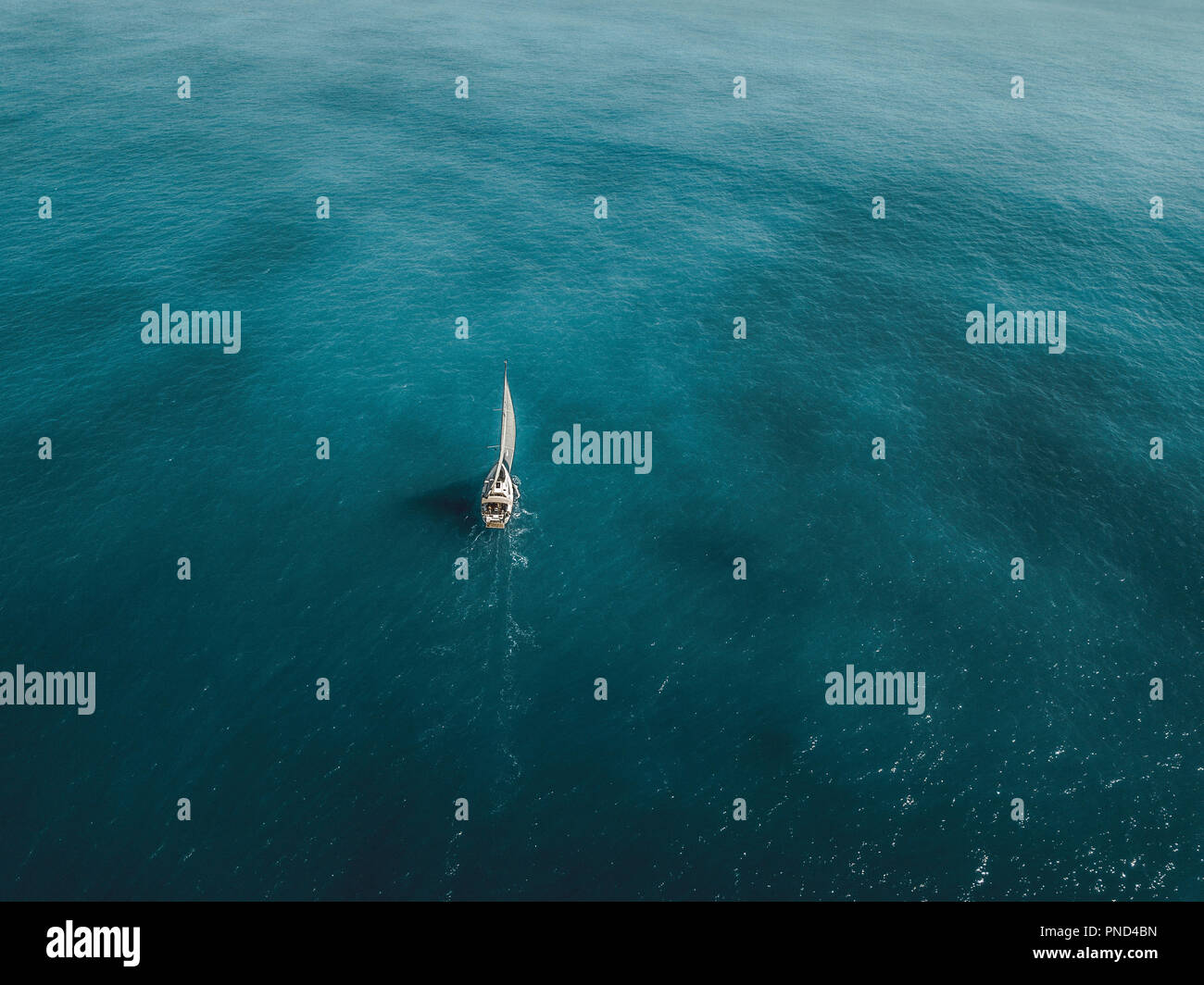 Boat from above Stock Photo - Alamy