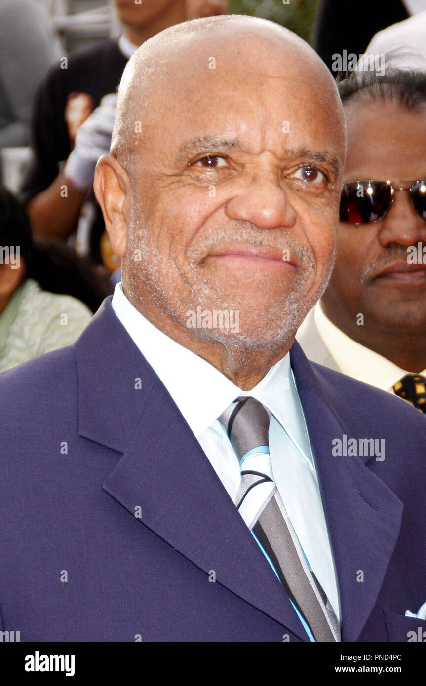 Berry Gordy arriving at the Los Angeles Premiere of Michael Jackson's ...