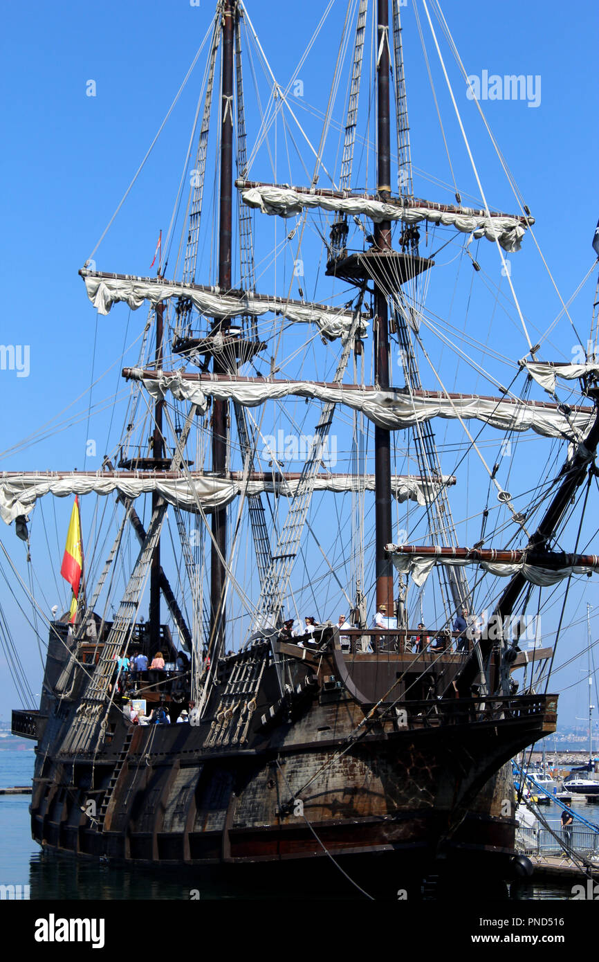 Historic Pirate Ship Stock Photo - Alamy