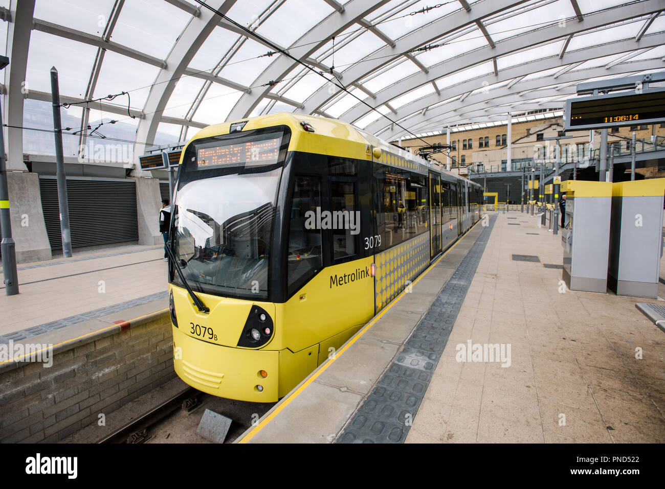 Victoria Metrolink Station. Manchester Stock Photo - Alamy