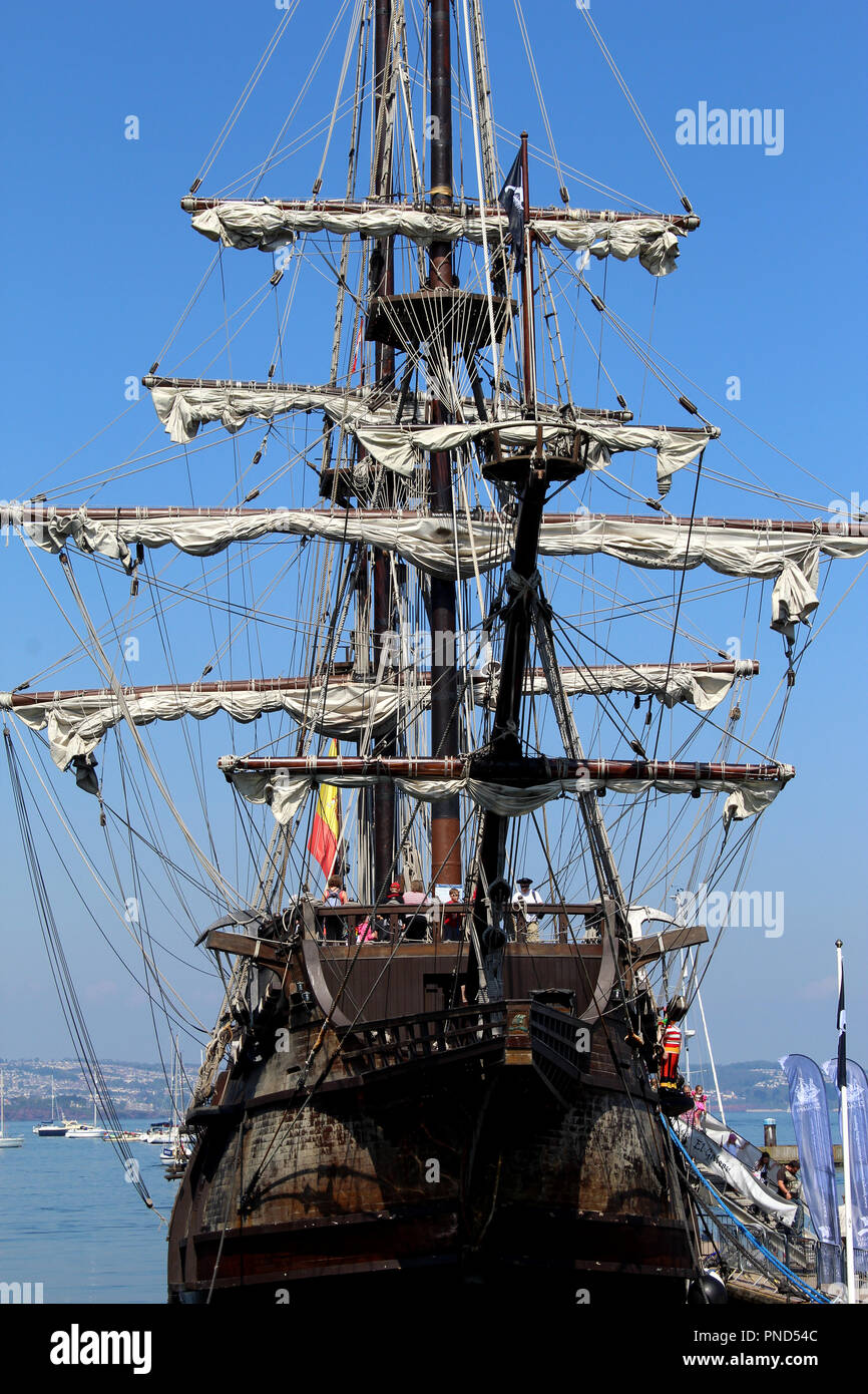 Historic Pirate Ship Stock Photo - Alamy
