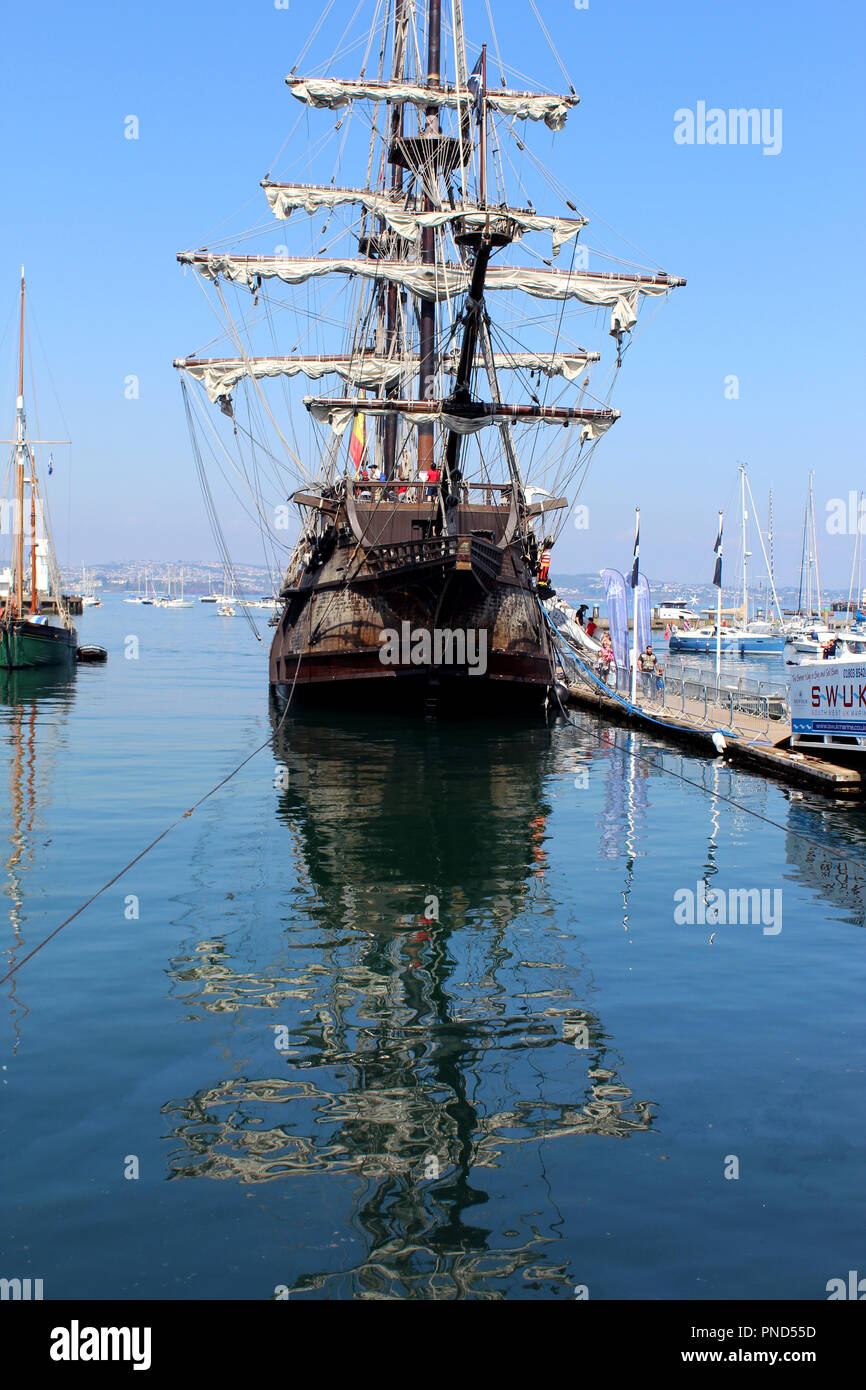Historic Pirate Ship Stock Photo - Alamy