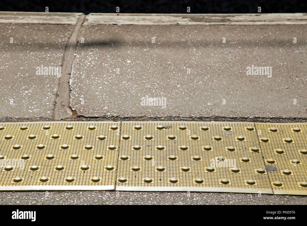Train Station platform edge background Stock Photo - Alamy