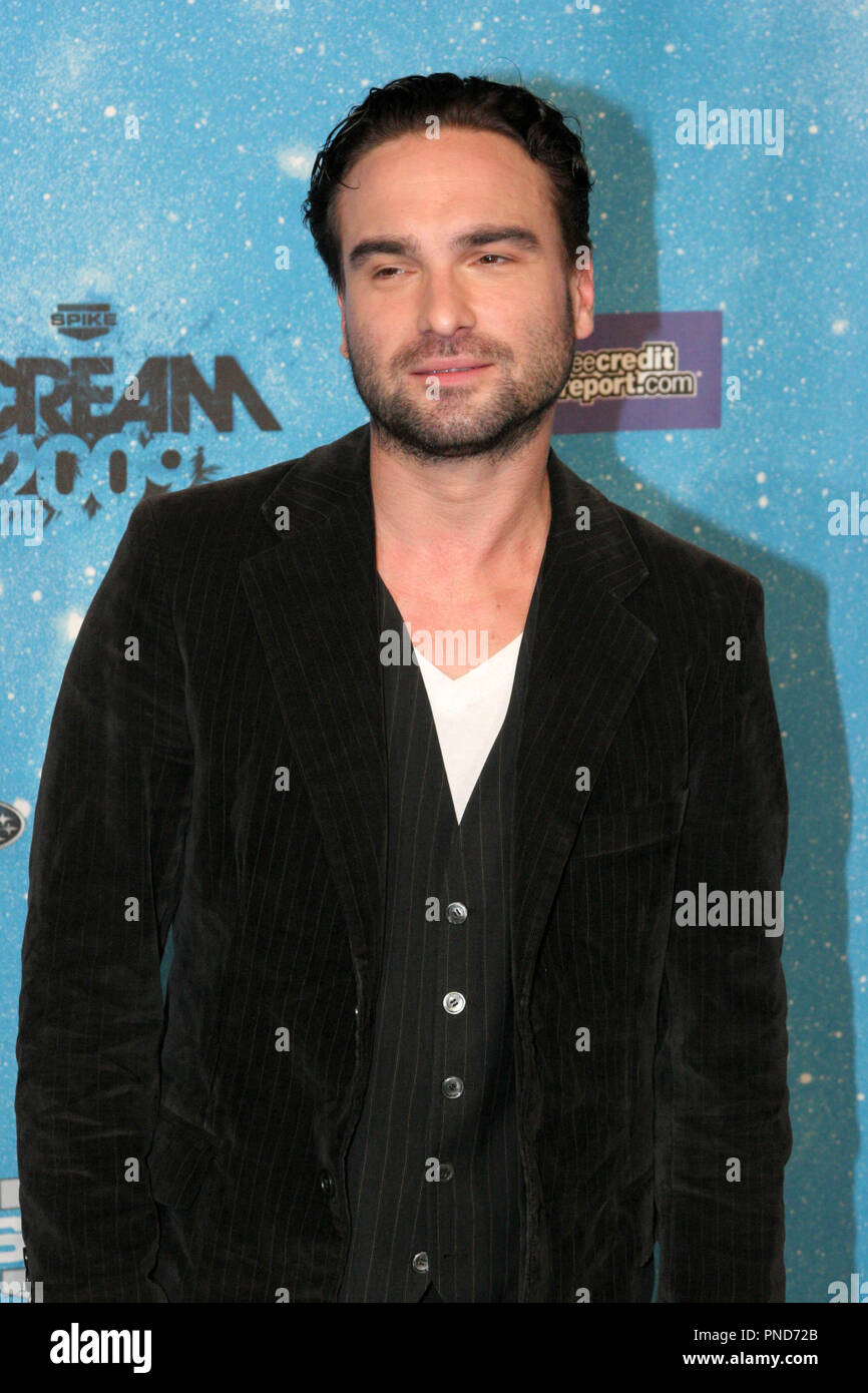 Johnny Galecki at the Spike TV's Scream 2009. Arrivals held at the ...