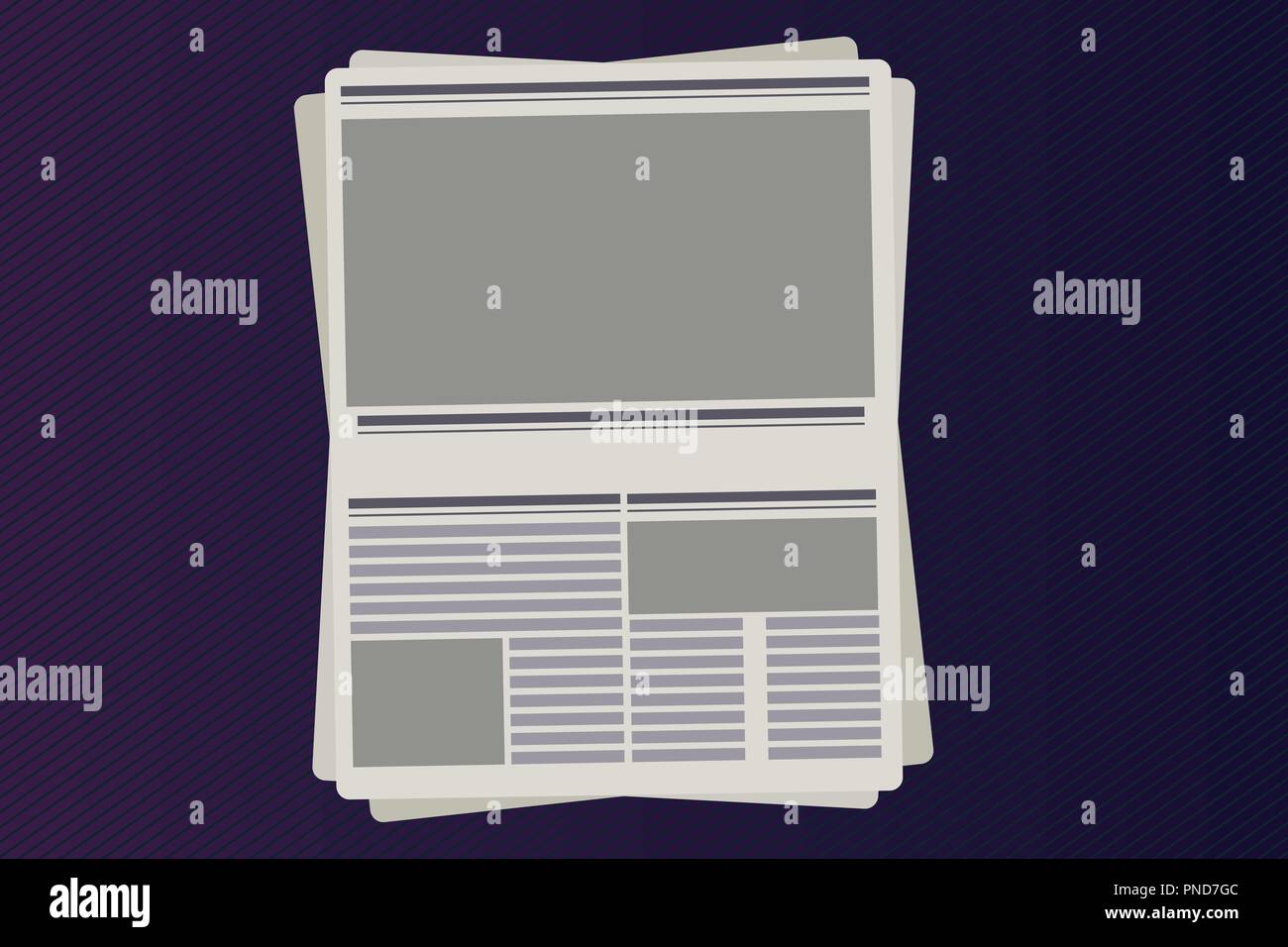 Flat design business Vector Illustration concept Empty template space ...