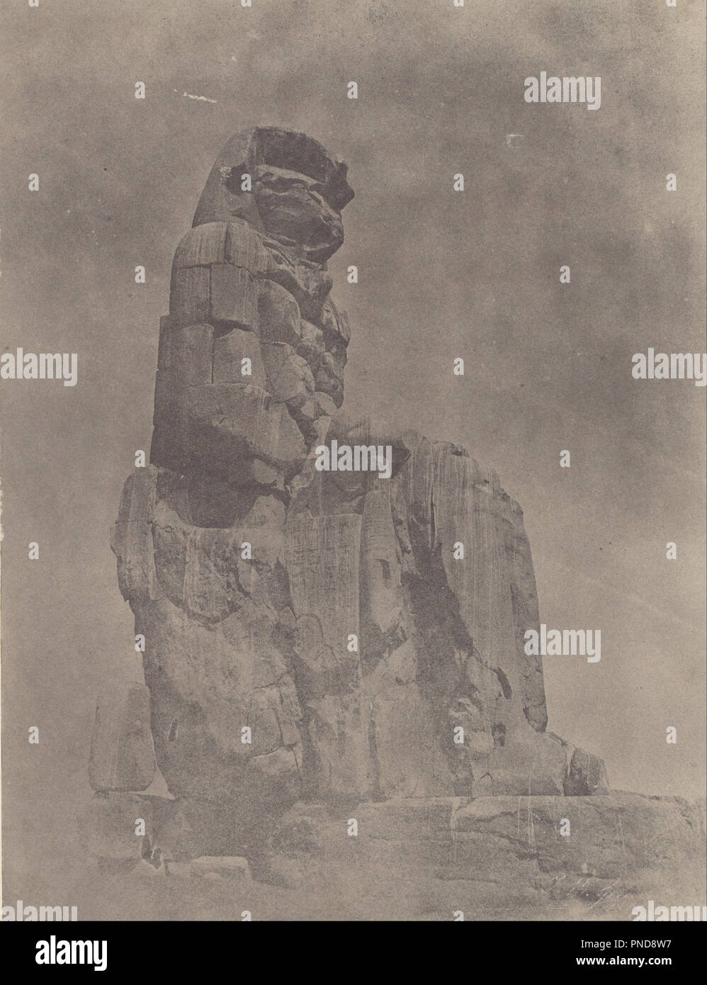 [The Colossus of Memnon]. Date/Period: 1854. Salted paper, from a ...