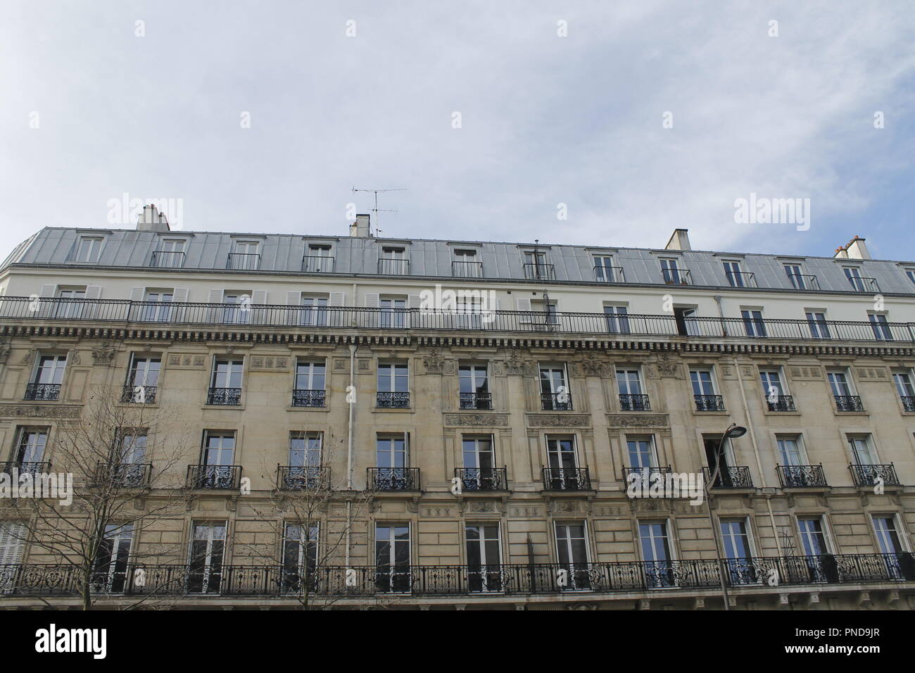 Traditional architecture, authentic french architectural in Paris Stock ...