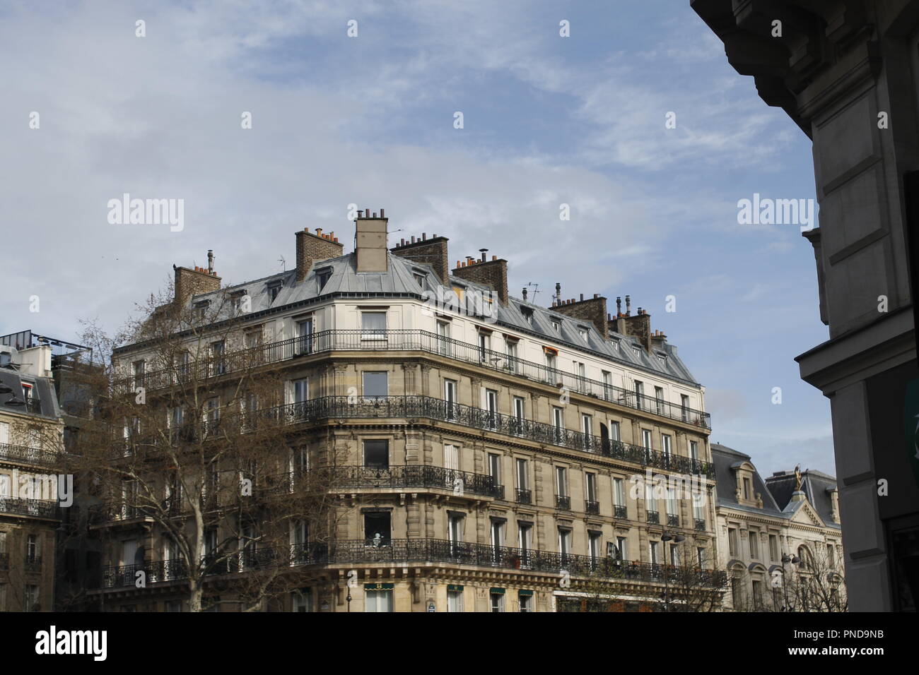 Traditional architecture, authentic french architectural in Paris Stock ...