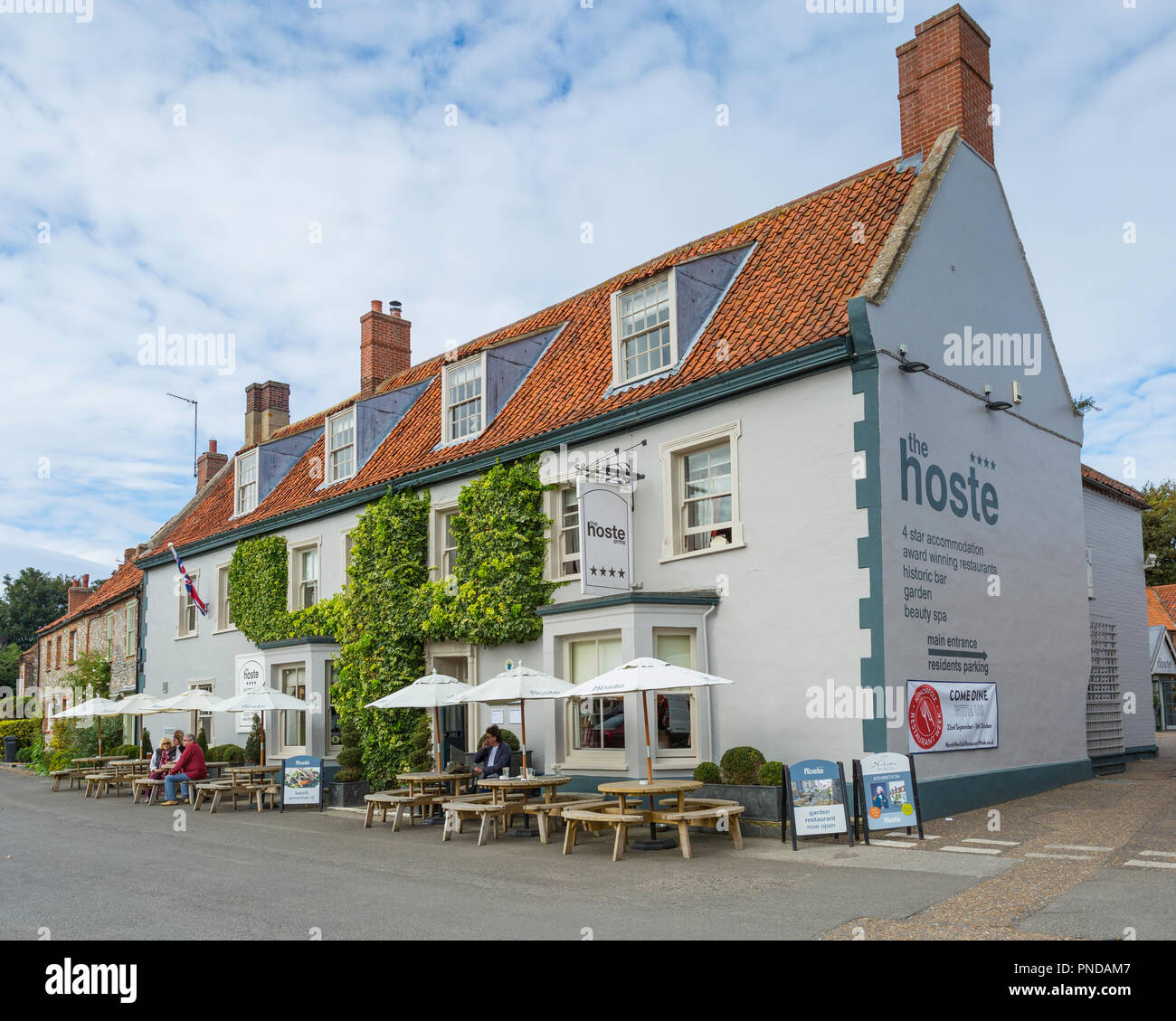 The Hoste Arms in Burnham Market Stock Photo - Alamy