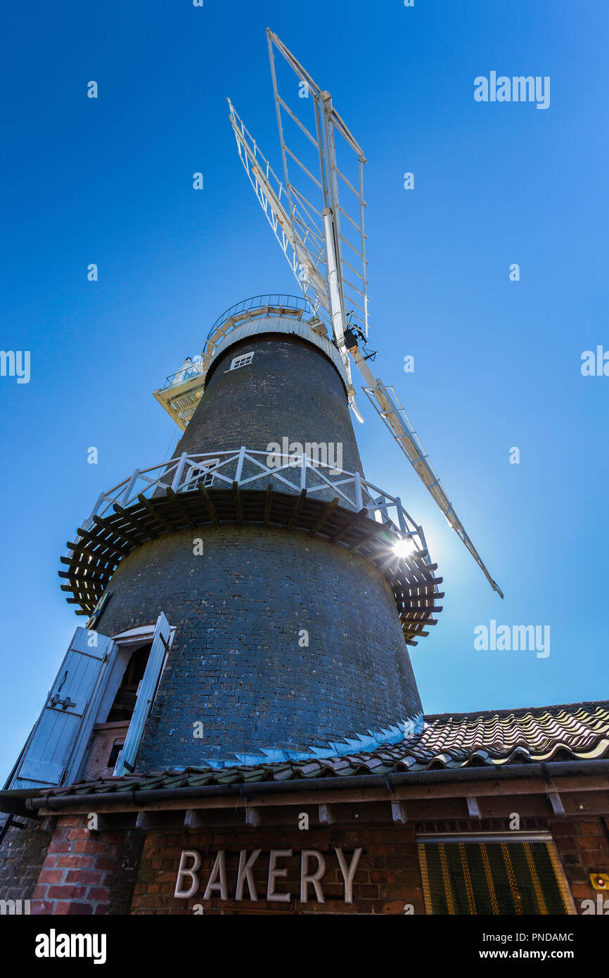 Bircham Windmill is fully working and also a bakery Stock Photo - Alamy