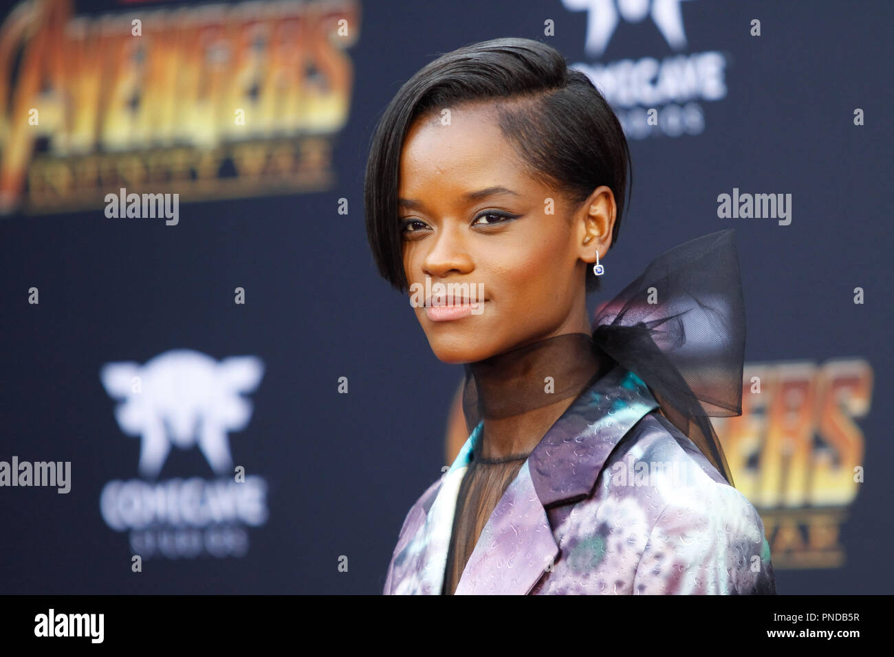 Letitia Wright at the World Premiere of Marvel Studios' "Avengers ...