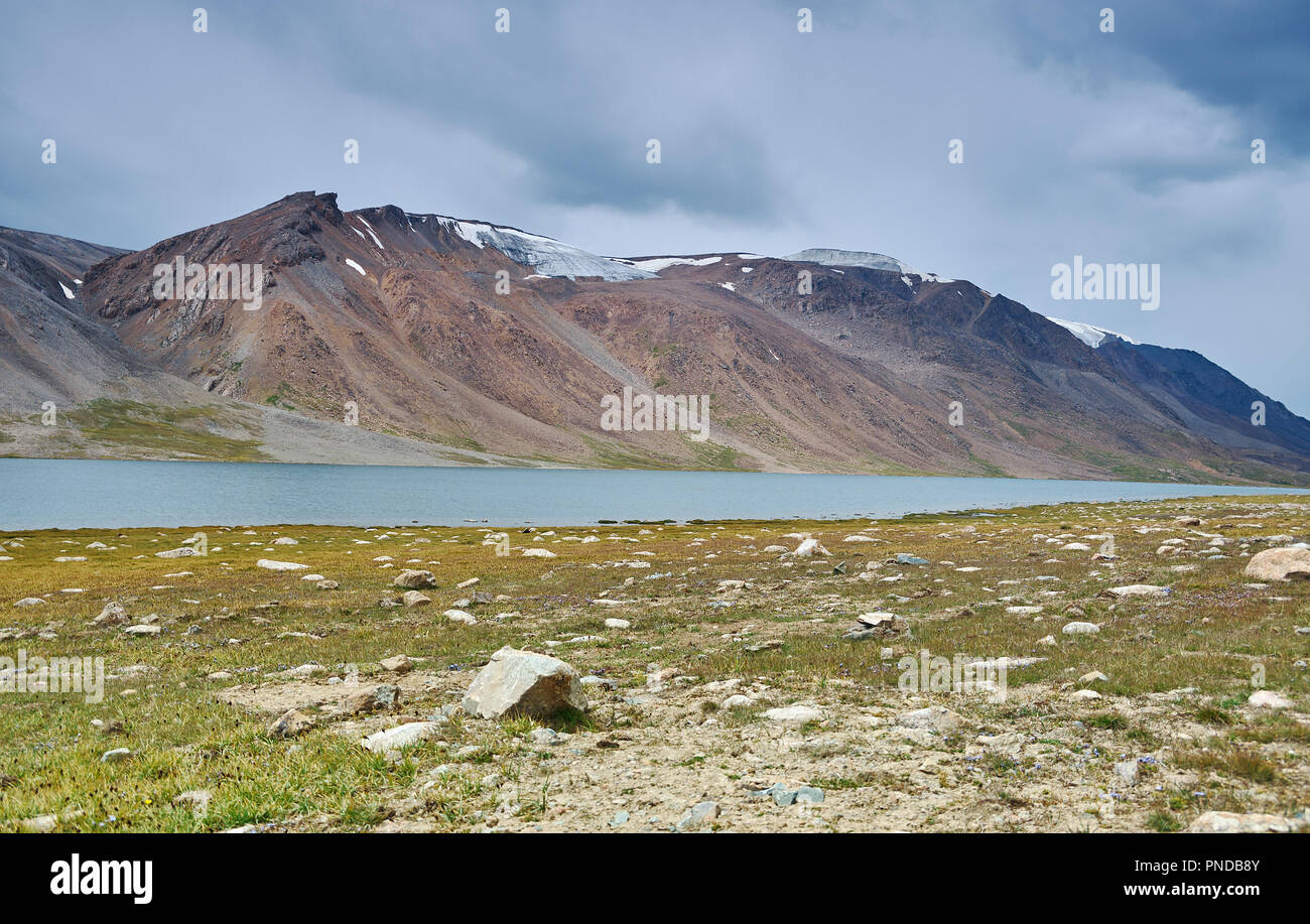 Barskoon Gorge, Barskoon valley in Kyrgyzstan, high Tyan Shan mountains ...