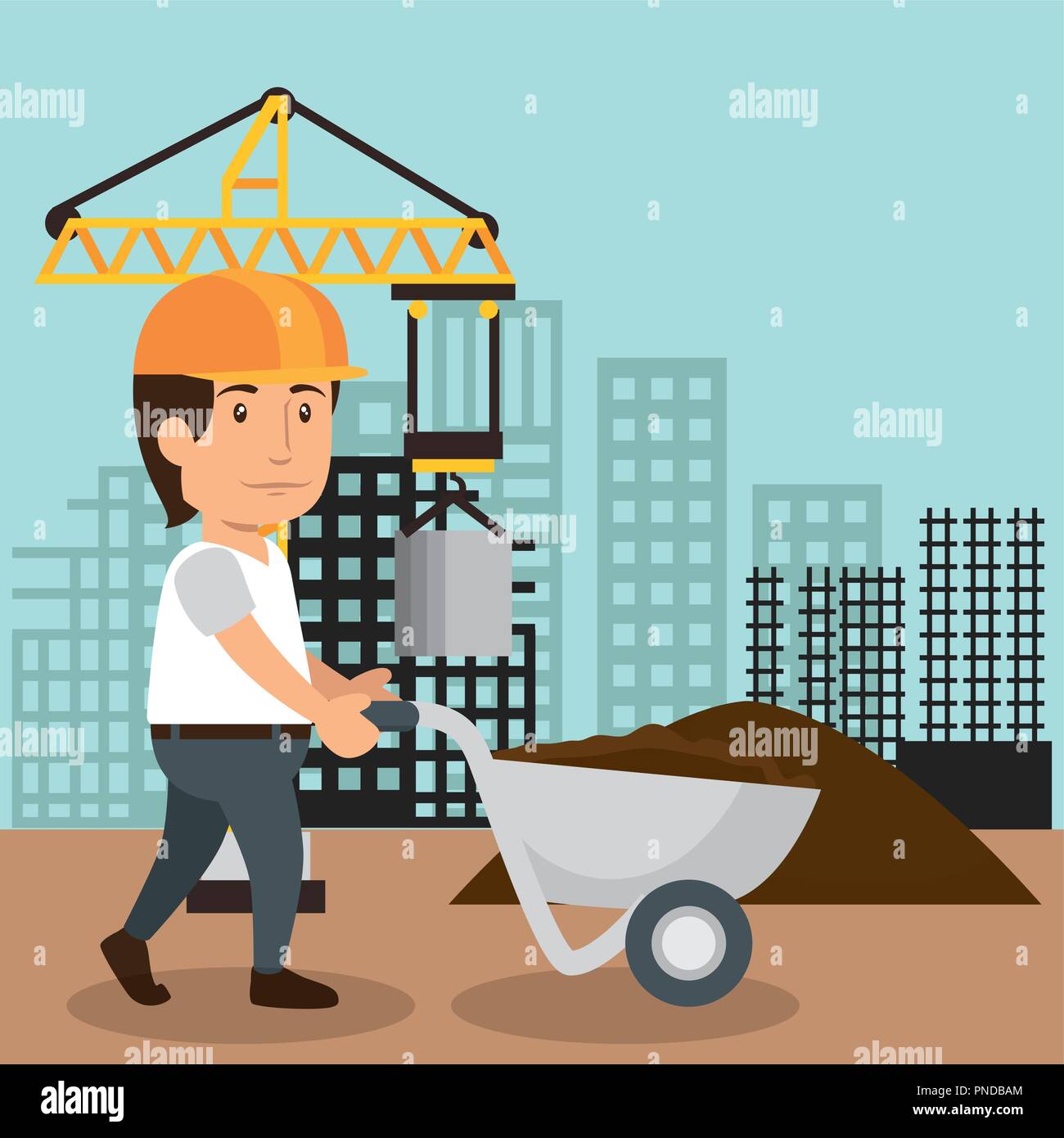 man builder character working Stock Vector Image & Art - Alamy
