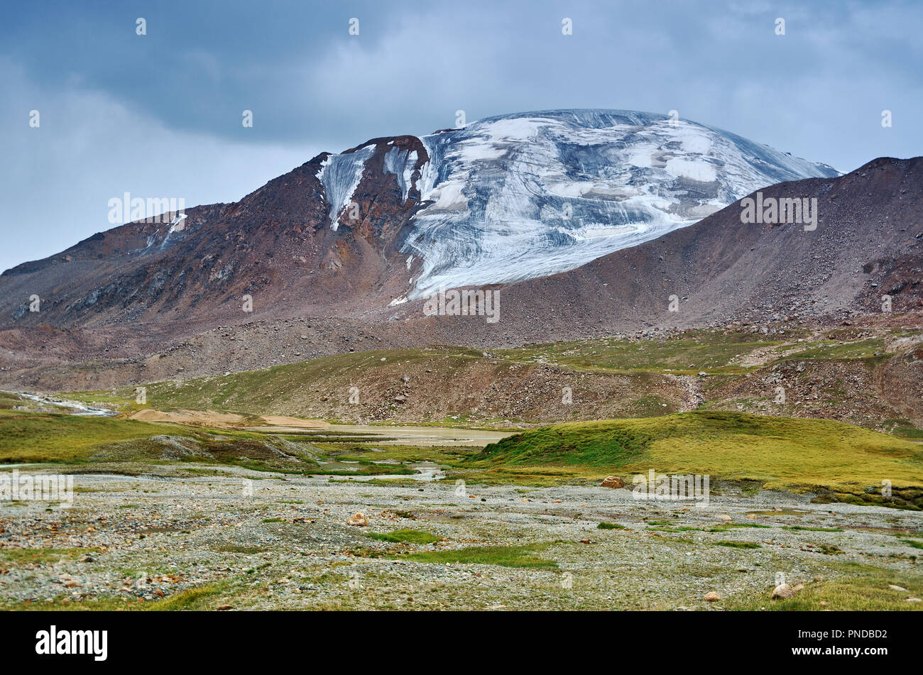 Barskoon Gorge, Barskoon valley in Kyrgyzstan, high Tyan Shan mountains ...