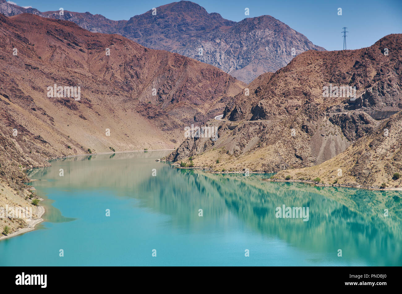 Naryn River rises in the Tien Shan mountains in Kyrgyzstan, Central ...