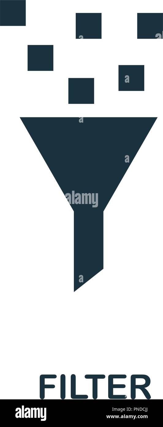 Filter Icon Monochrome Style Design From Big Data Collection Ui