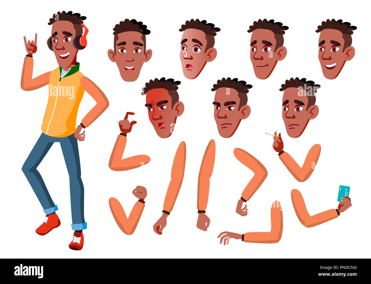 Cartoon Black Boy Face