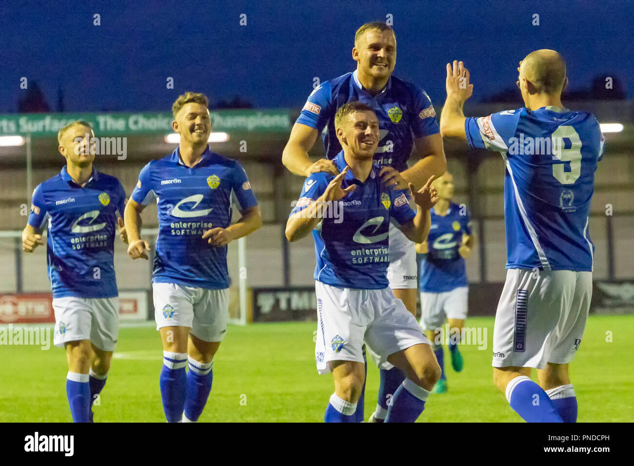 Celebration high five football hi-res stock photography and images - Alamy