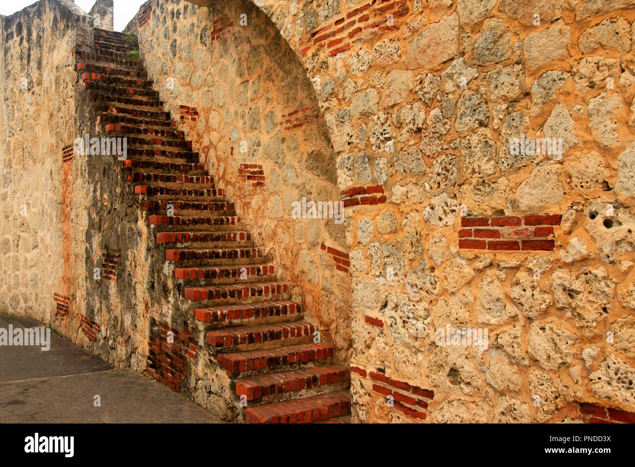 Stone ladder in Santo Domingo. Dominican Republic Stock Photo - Alamy