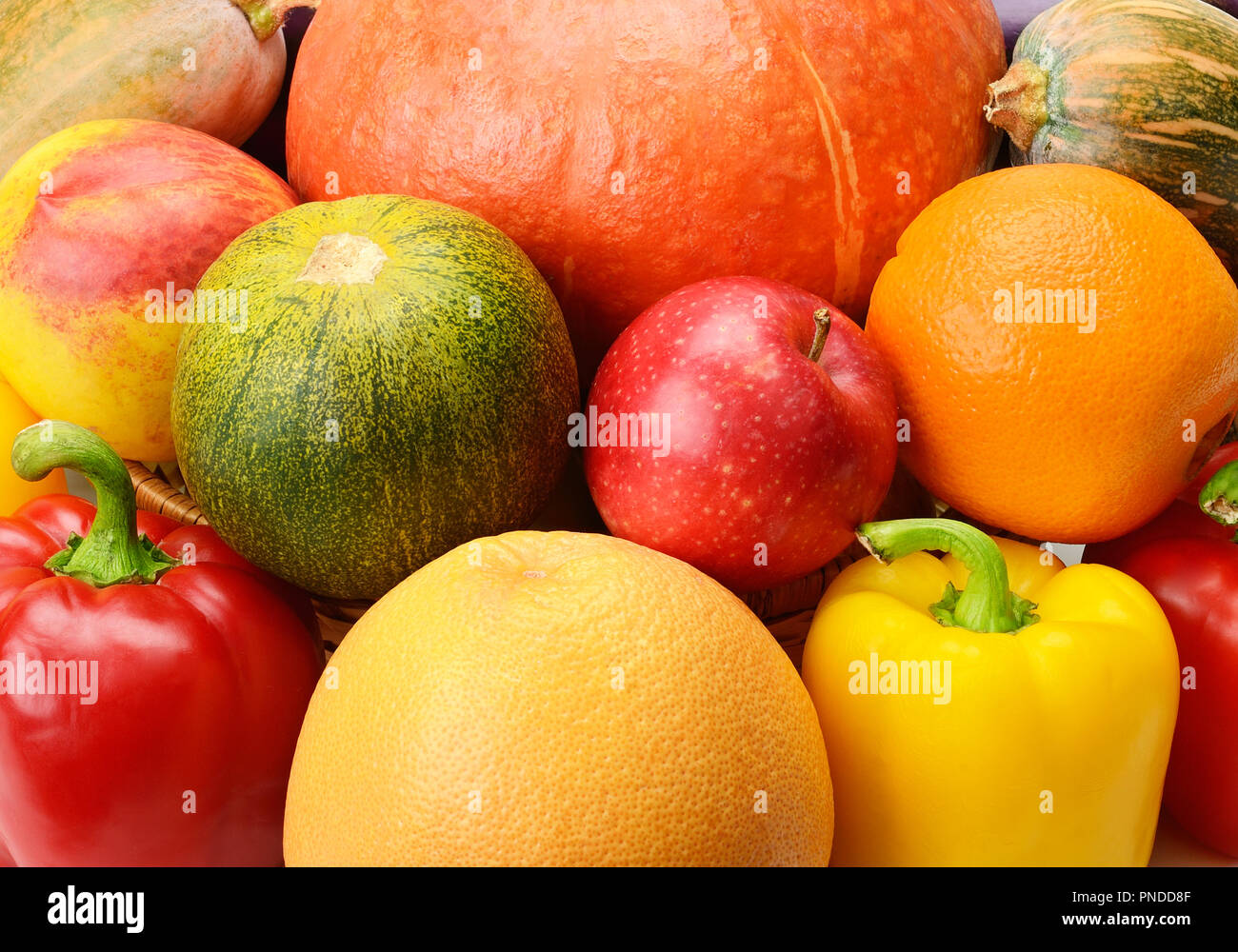 bright background of fruits and vegetables Stock Photo - Alamy