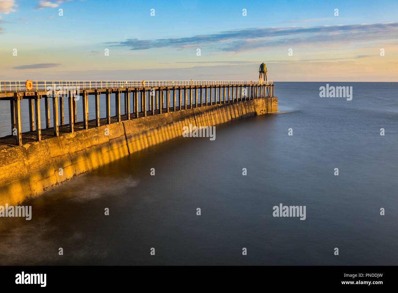 Whitby Pier, North Yorkshire, England UK Stock Photo - Alamy