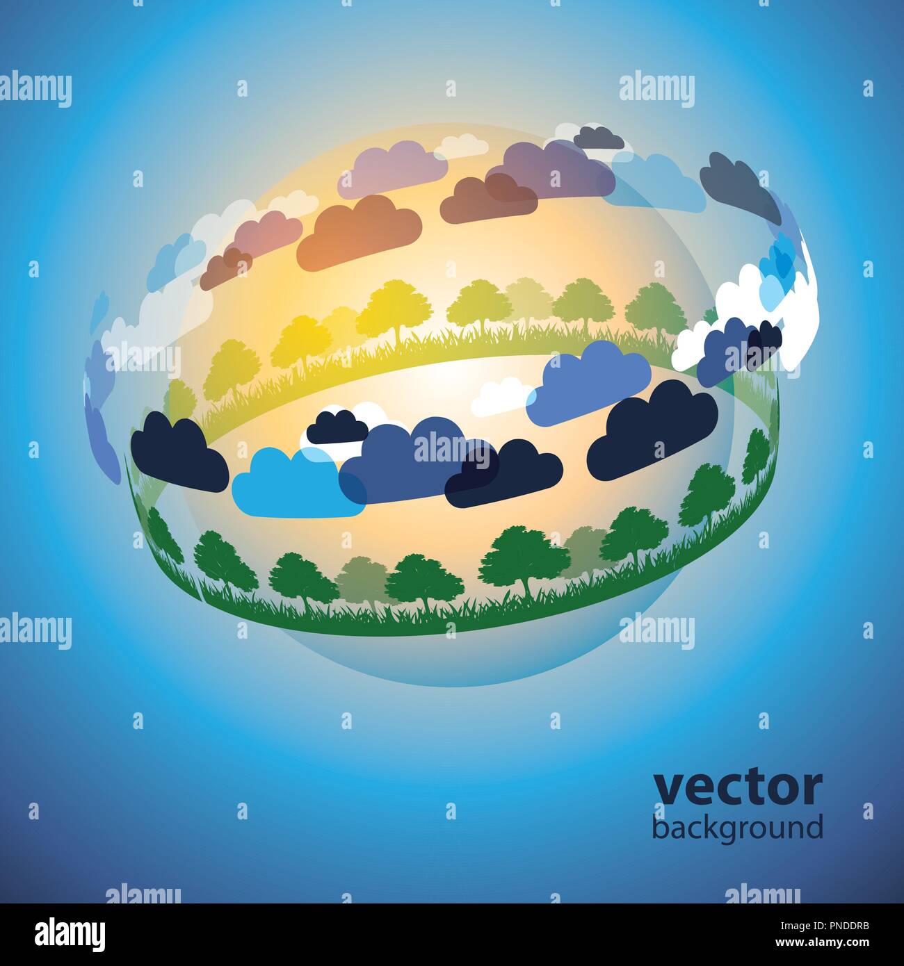 Nature Around the World - Colorful Abstract Eco Concept Background ...
