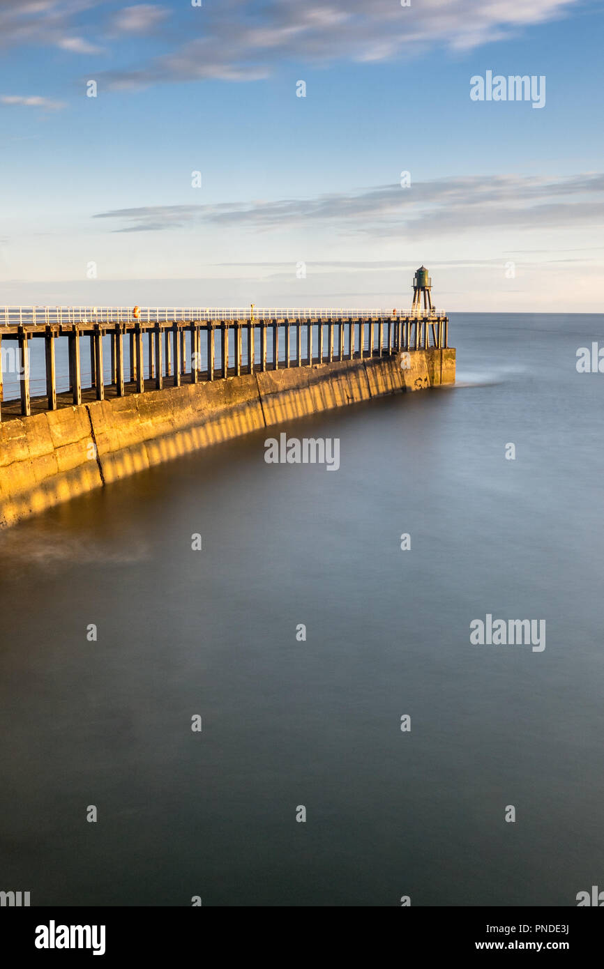 Whitby Pier, North Yorkshire, England UK Stock Photo - Alamy