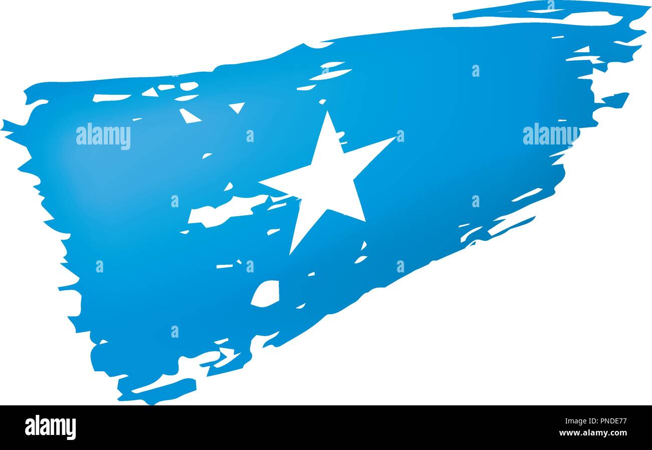 Somalia flag, vector illustration on a white background Stock Vector ...