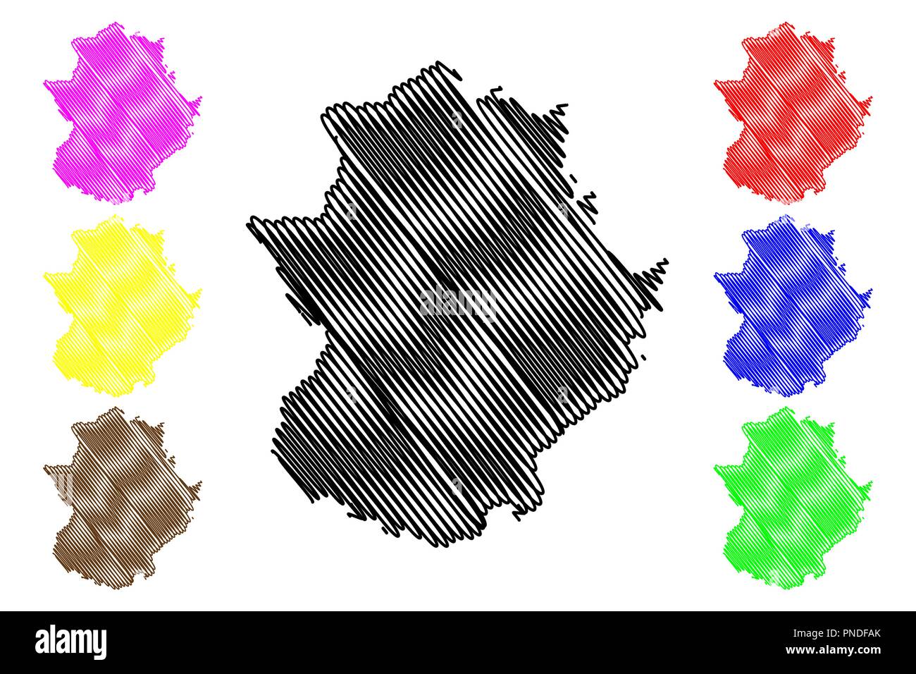 Merida spain map hi-res stock photography and images - Alamy