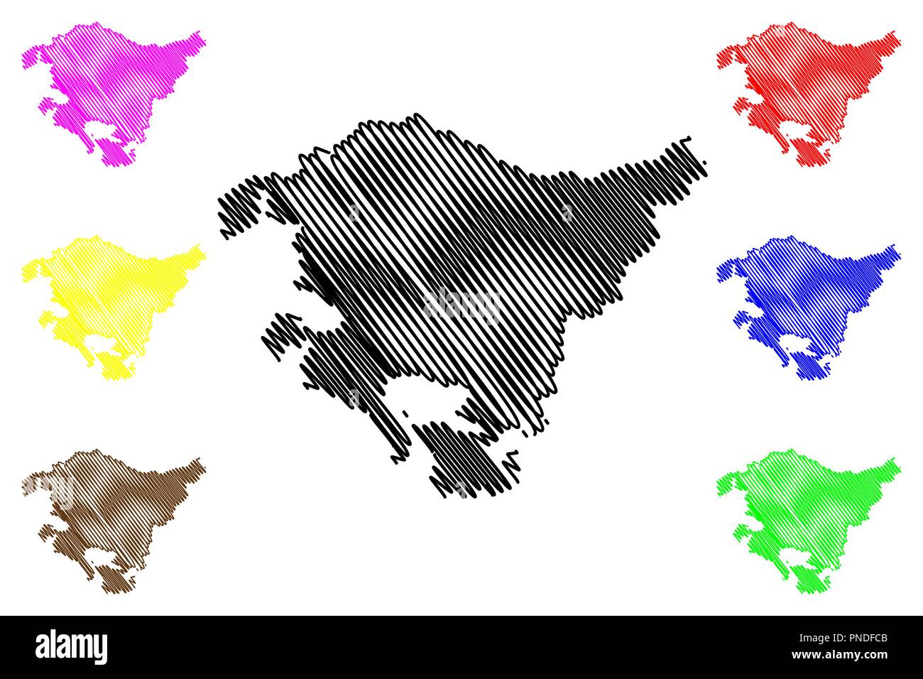 Autonomous community of the basque country Stock Vector Images - Alamy