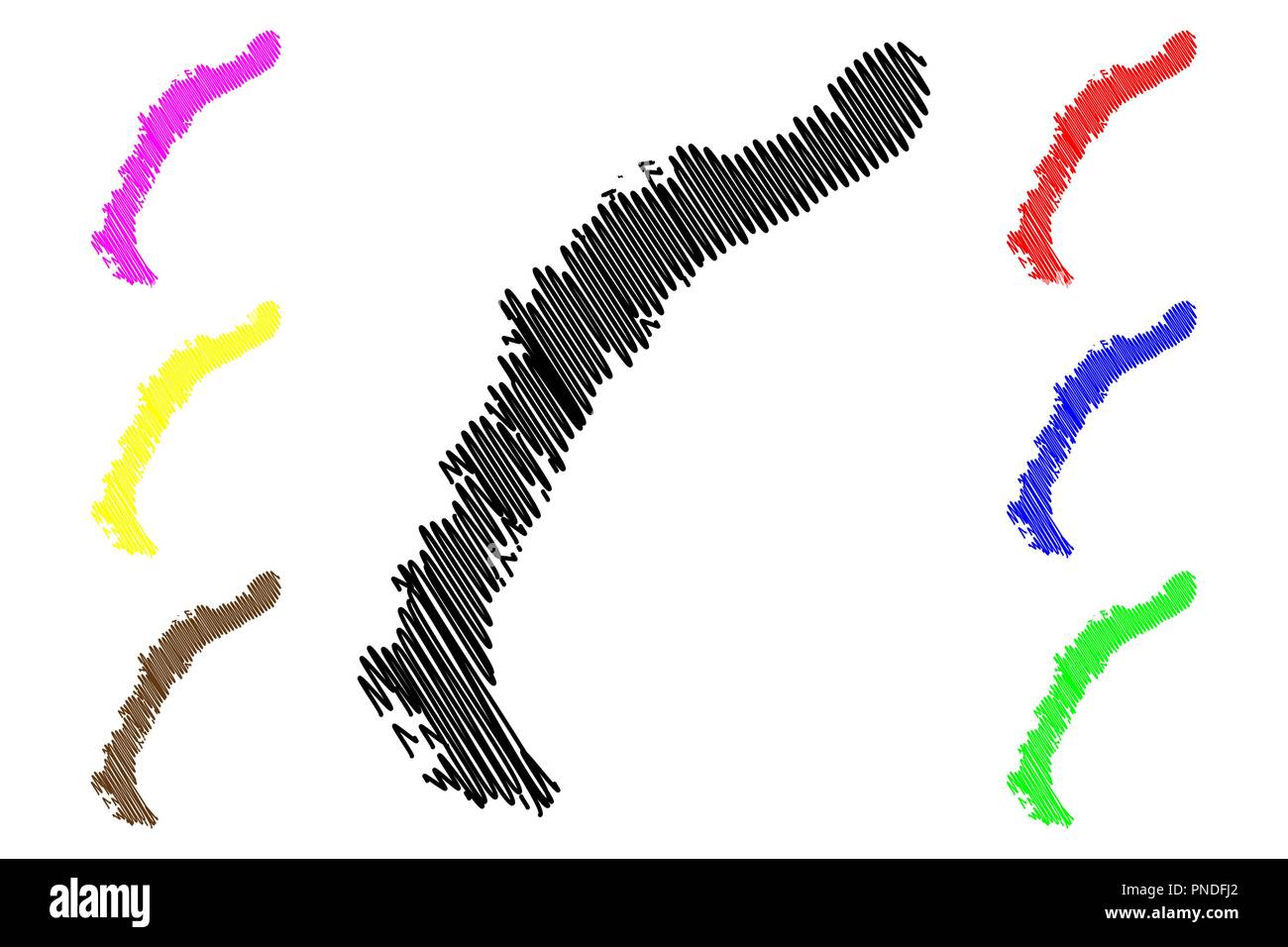 Novaya Zemlya (archipelago of Russia, Severny Island and Yuzhny Island ...