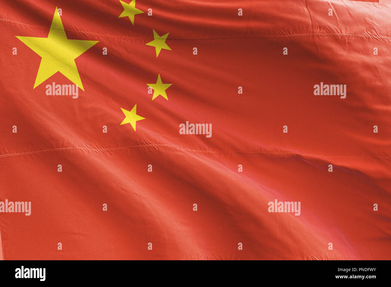 Isolated China Flag waving 3d Realistic China Flag Rendered Stock Photo ...