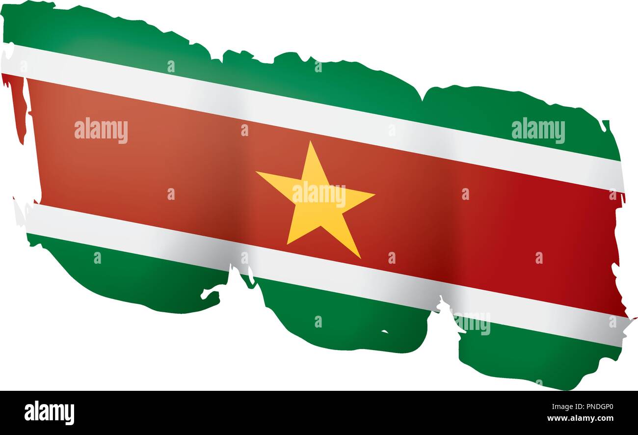 Suriname flag, vector illustration on a white background Stock Vector Image & Art - Alamy