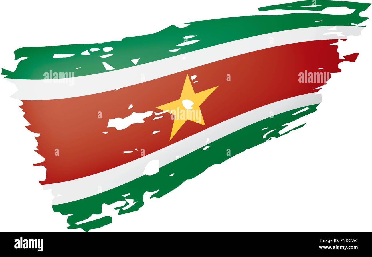 Suriname flag, vector illustration on a white background Stock Vector Image & Art - Alamy