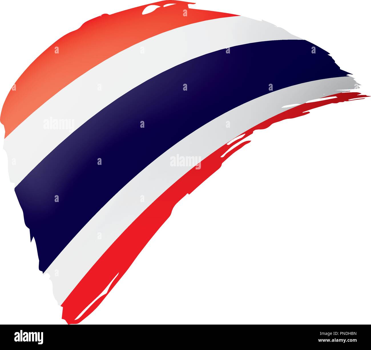 Thailand flag, vector illustration on a white background Stock Vector ...