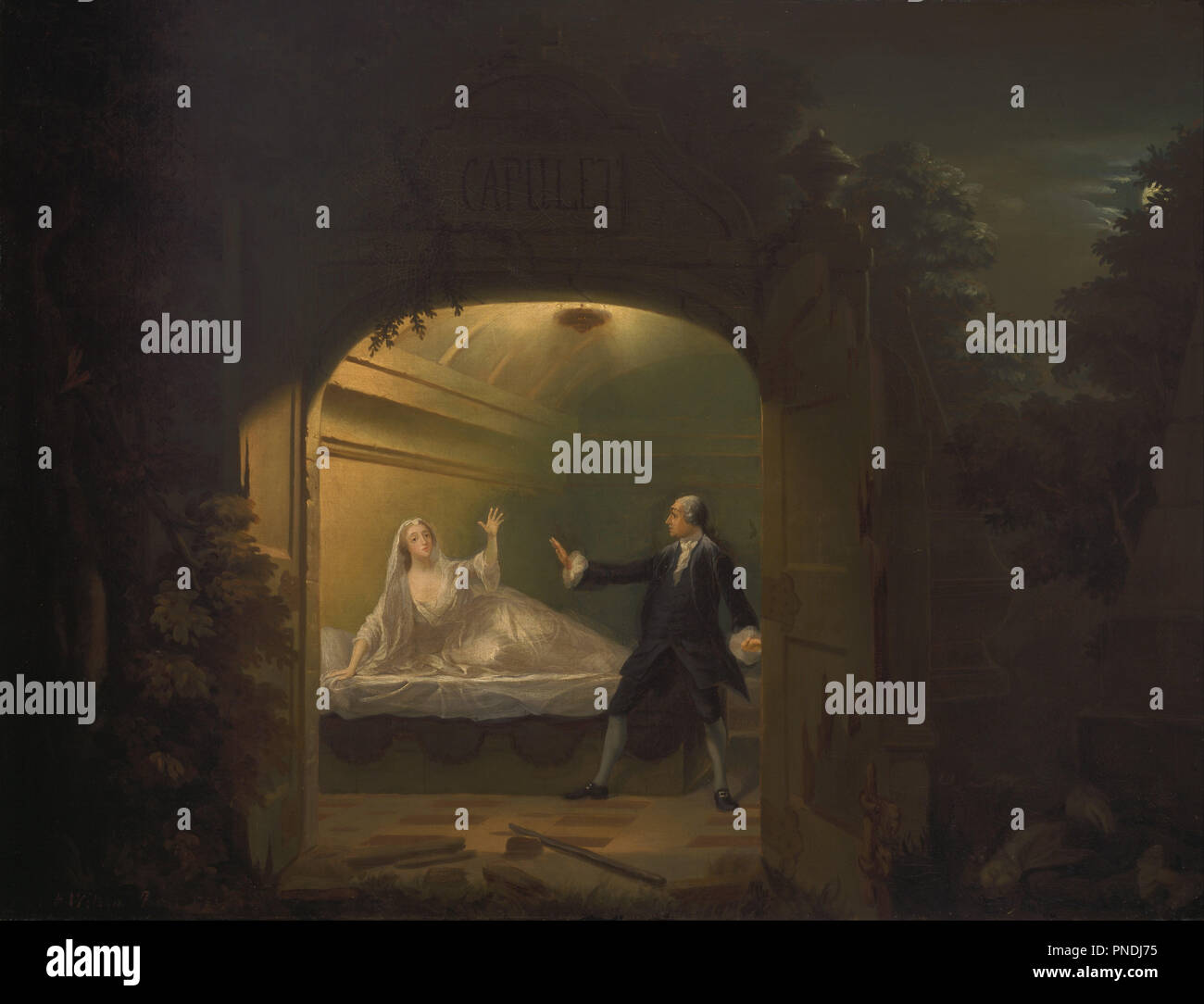 Romeo juliet painting hi-res stock photography and images - Alamy